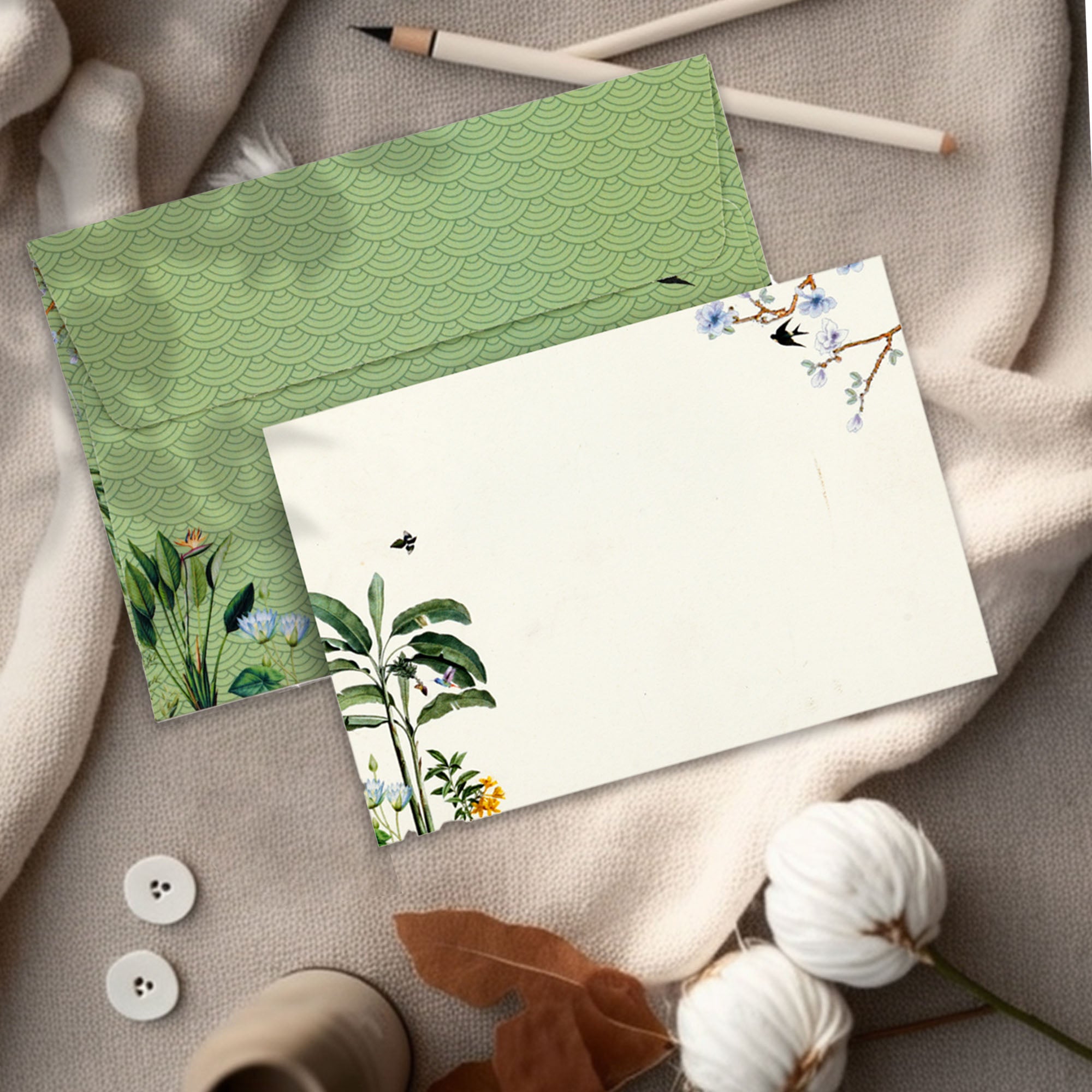 Buy Tropical Green Note Card | Be Jalebi – Bejalebi